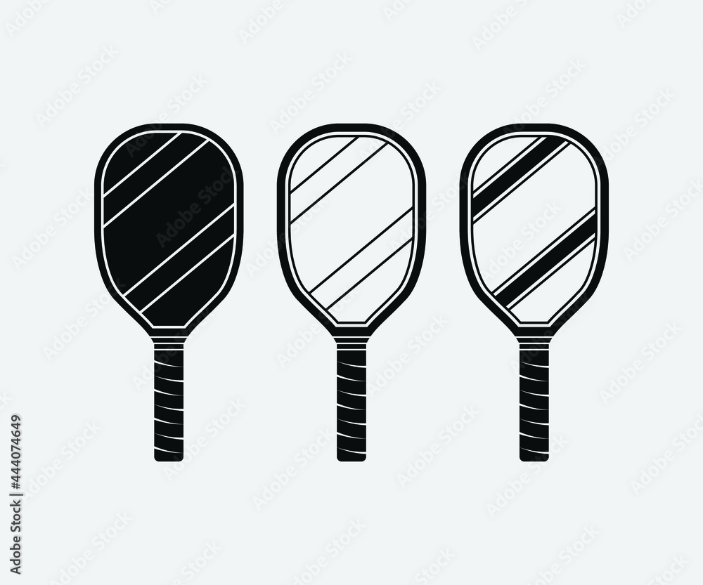 Stockvector Pickleball paddle Printable Vector Illustration. Pickleball ...