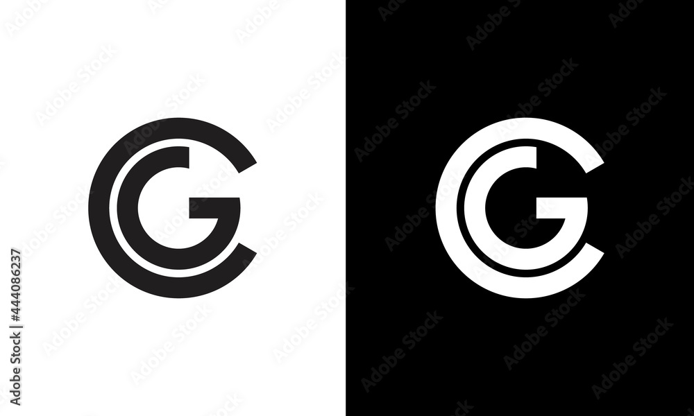initial letter CG logo design on luxury background. CG icon logo design ...