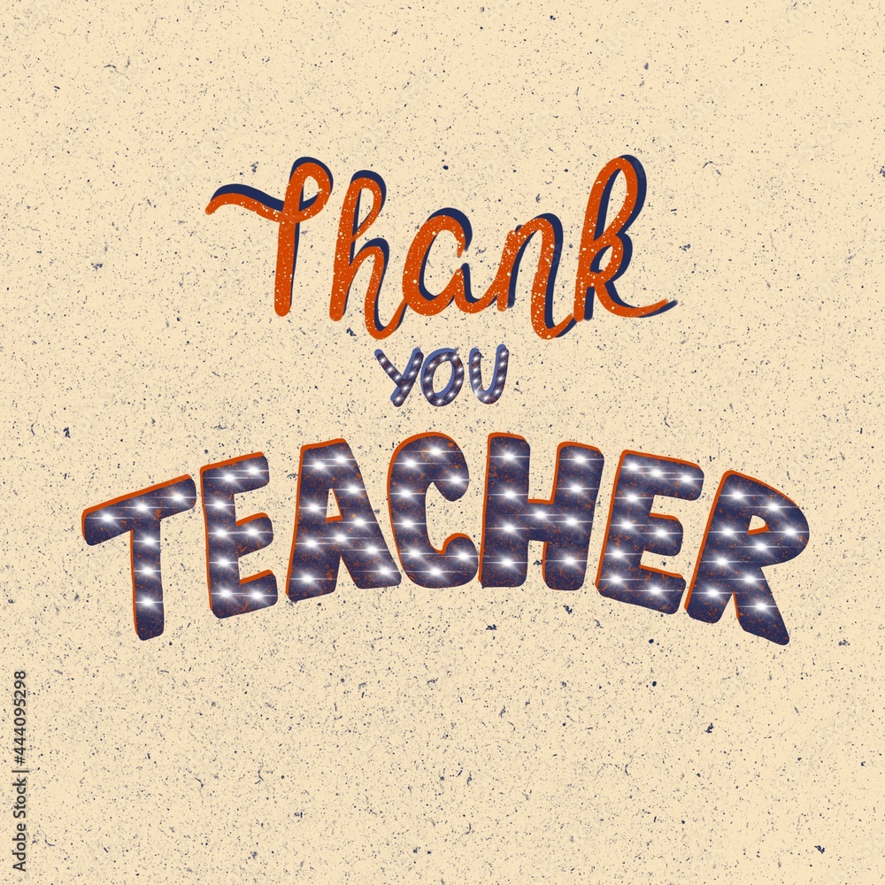 Happy Teachers Day Card Ready Made Poster Design Thank You Card 