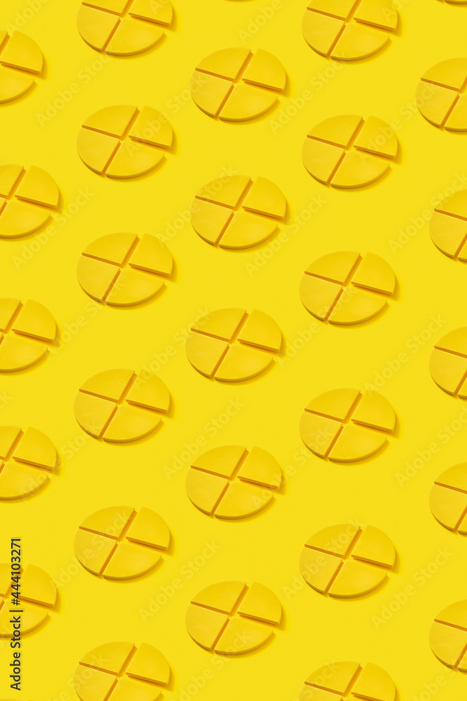 Pattern of yellow diagrams Stock Photo | Adobe Stock