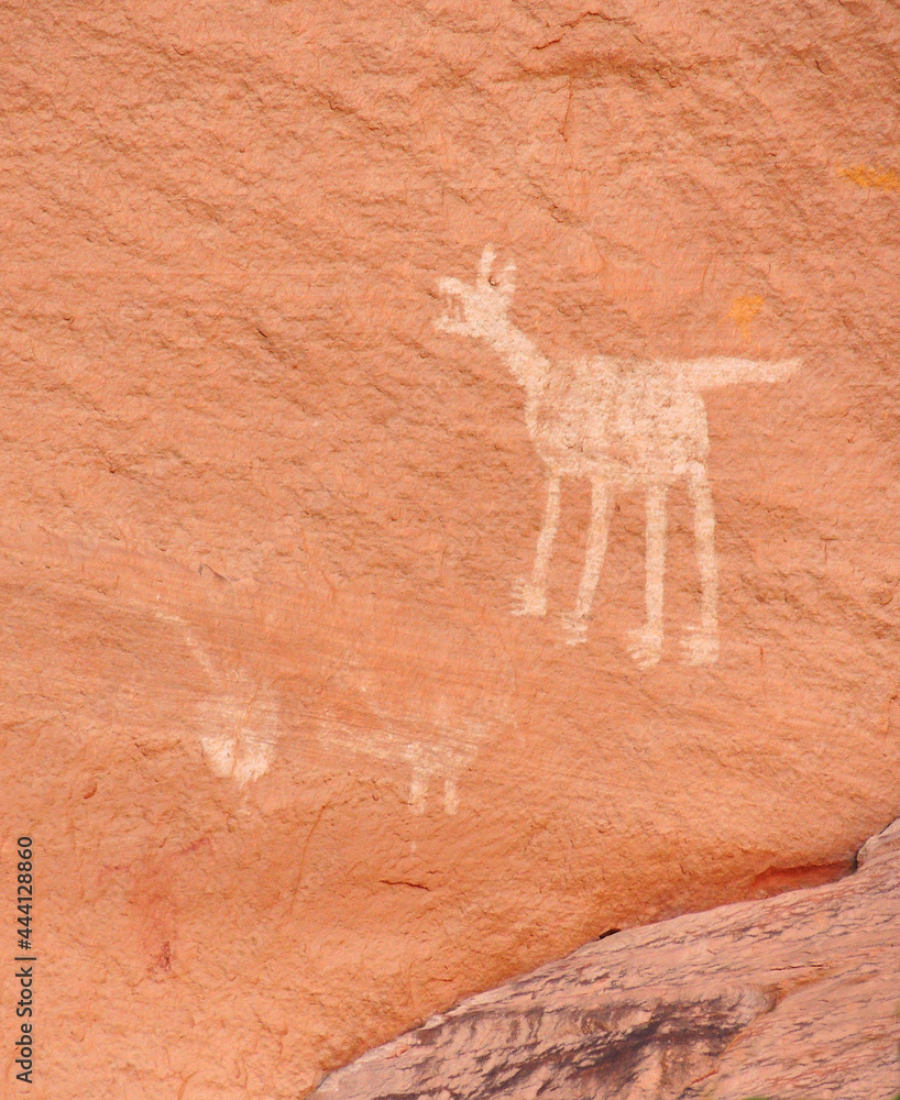 ancient native american pictographs in canyon de chelly national ...