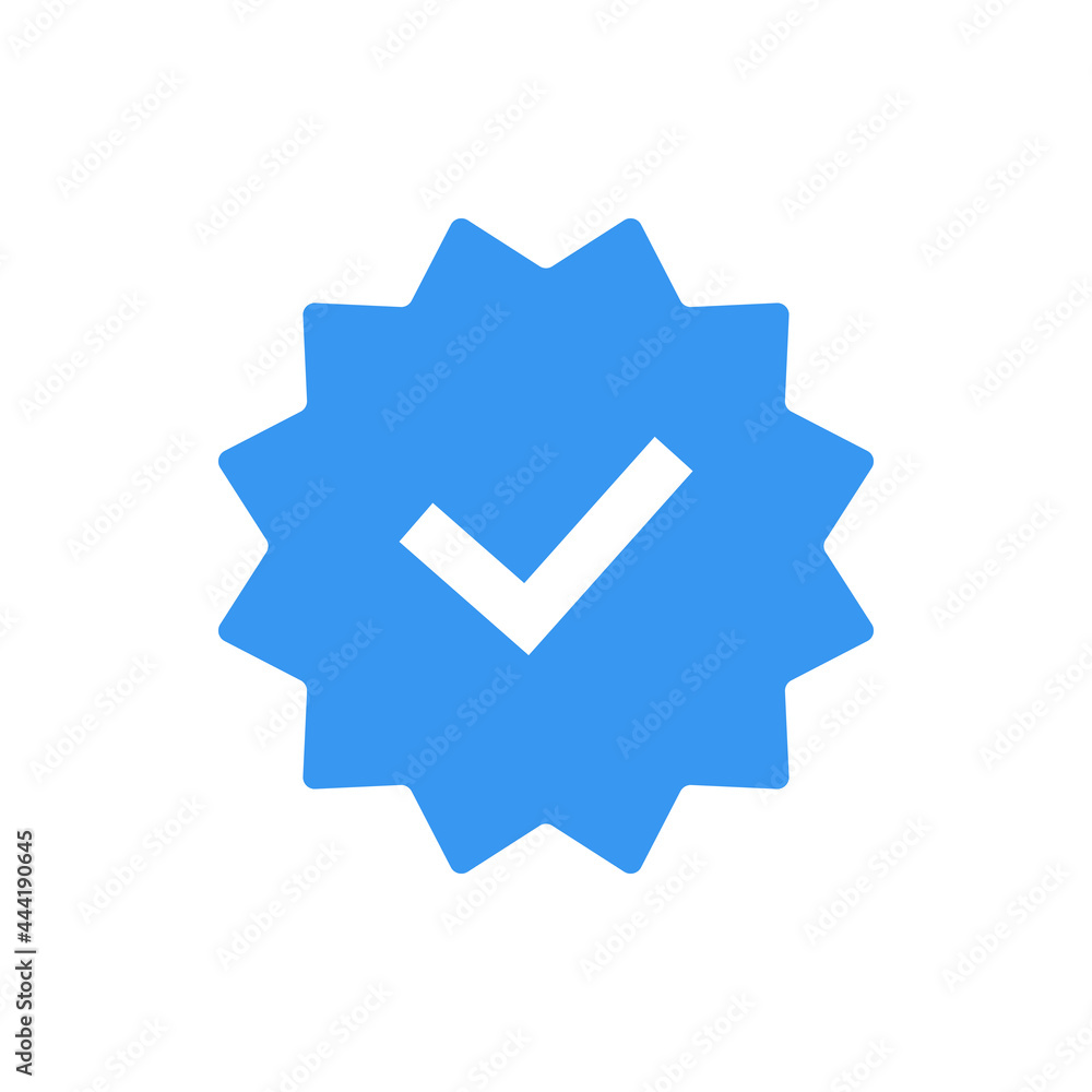 Instagram verified badge vector Stock Vector | Adobe Stock