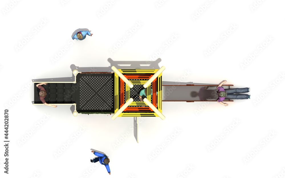 JUEGOS PARA NIÑOS DE PARQUE - RENDER Stock Illustration | Adobe Stock