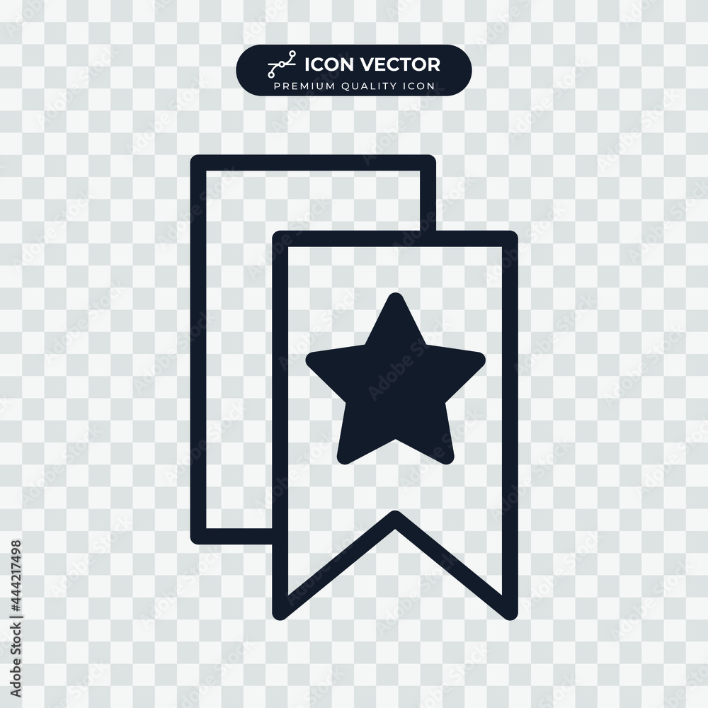 bookmark icon symbol template for graphic and web design collection ...