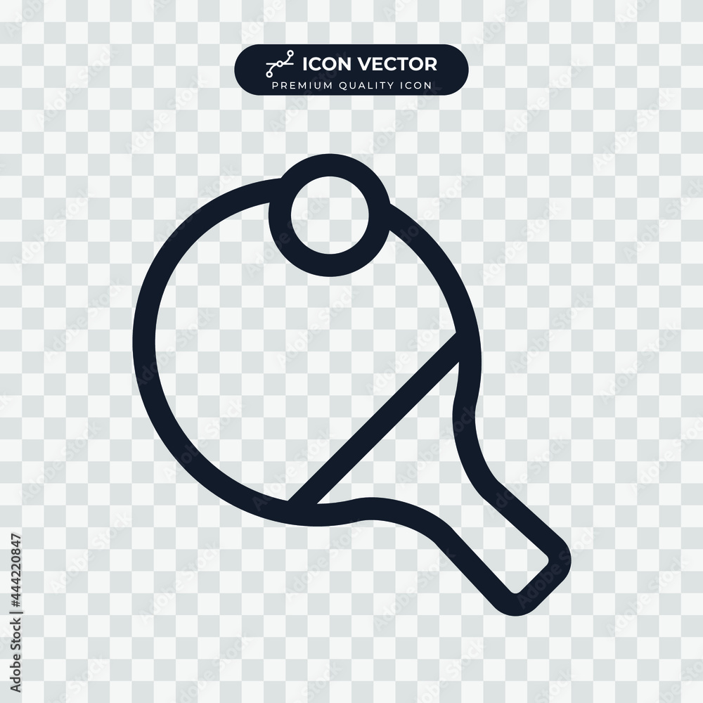 ping pong icon symbol template for graphic and web design collection ...