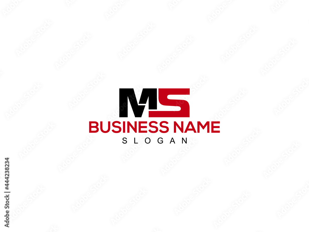 Letter MS Logo, Creative ms Logo Icon Vector Image Design For Company ...