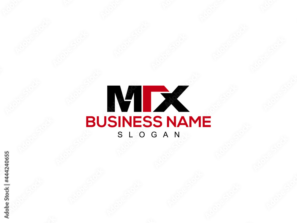 Letter MTX Logo Icon Vector Image Design For Company or Business Stock ...