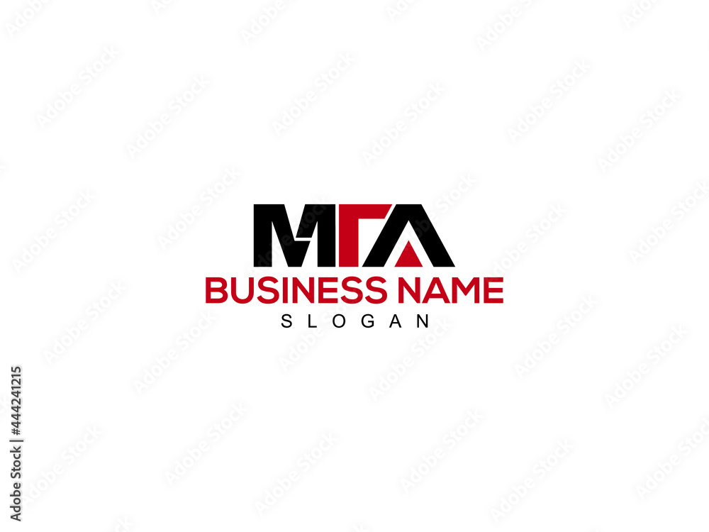 Letter MTA Logo Icon Vector Image Design For Company or Business Stock ...