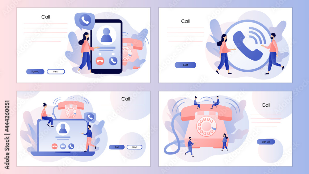 Phone Call concept. Accept Button, Decline Button, Video call. Incoming ...