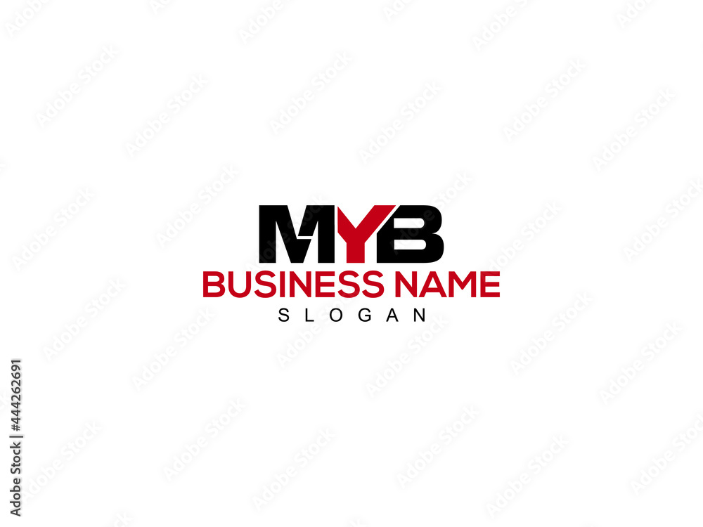 Letter MYB Logo Icon Vector Image Design For Company or Business Stock ...
