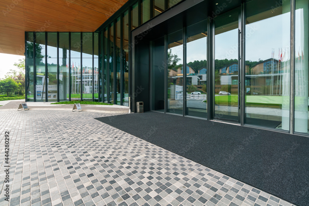 Conference Center building entrance hall Stock Photo | Adobe Stock