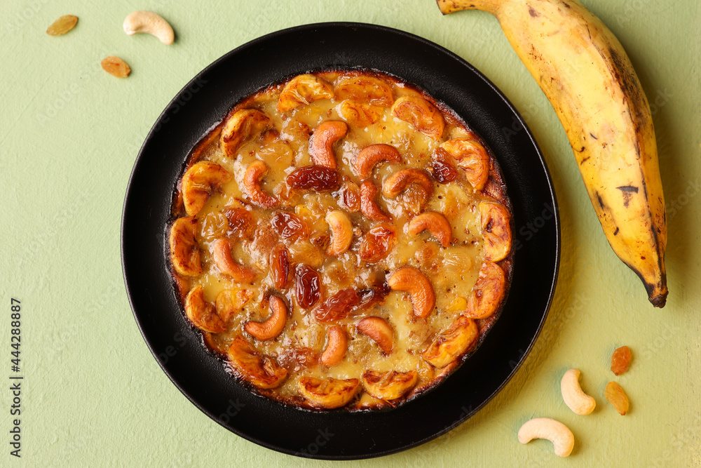 Malabar banana cake kayappola , pazham pola , banana pie made in ...