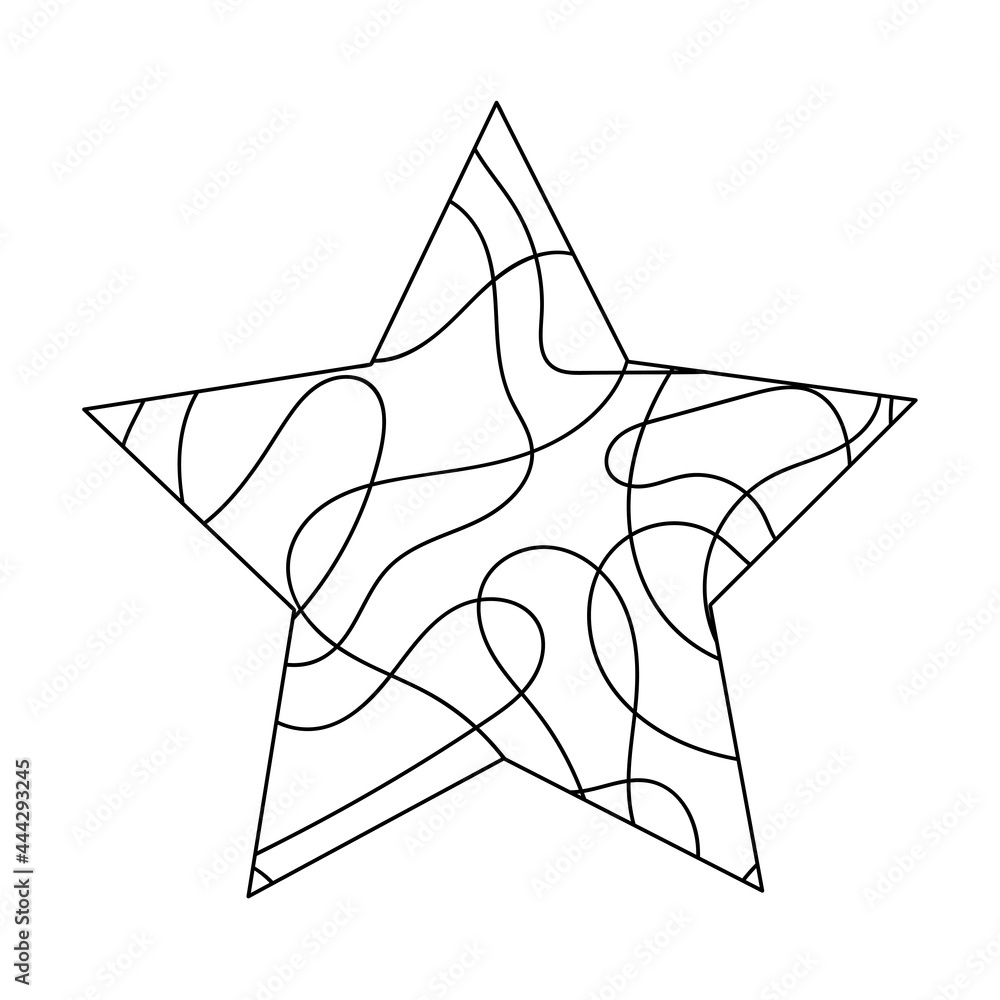 Coloring pages for children. Doodle Vector illustrarion. A hand-drawn ...