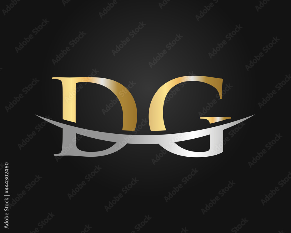 Premium Letter DG Logo Design. DG letter logo design with modern trendy ...