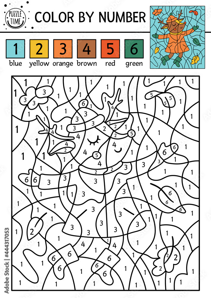 Autumn Color By Number