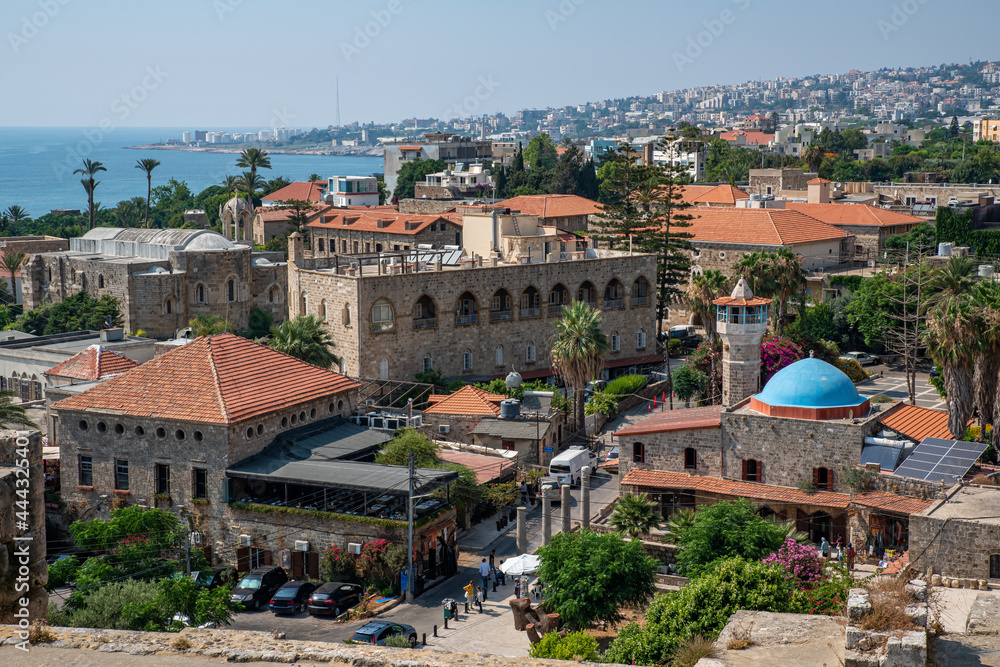 Historical houses of Byblos, also known as Jbeil, a coastal town in ...