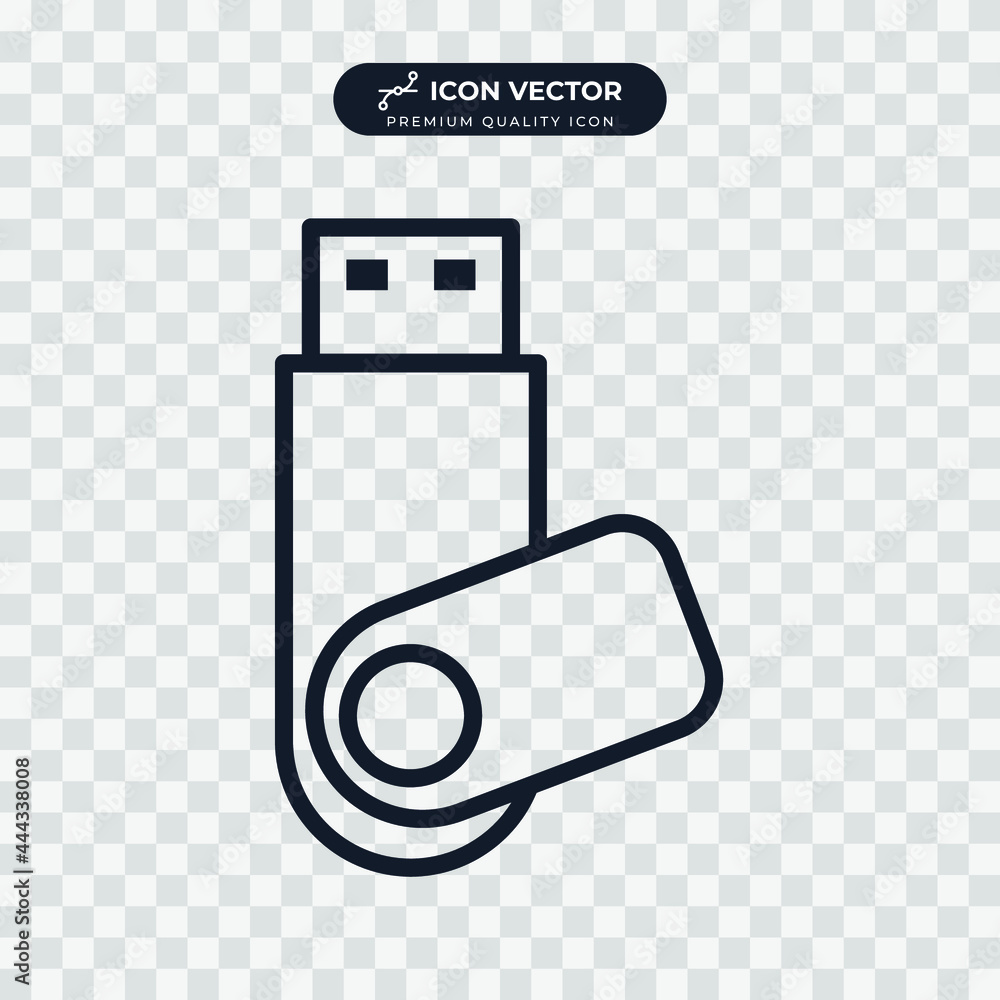 usb flash disk icon symbol template for graphic and web design ...