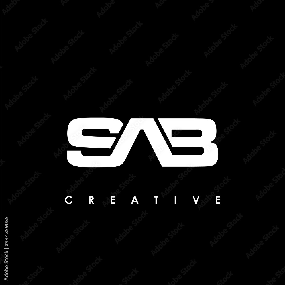 SAB Letter Initial Logo Design Template Vector Illustration Stock ...