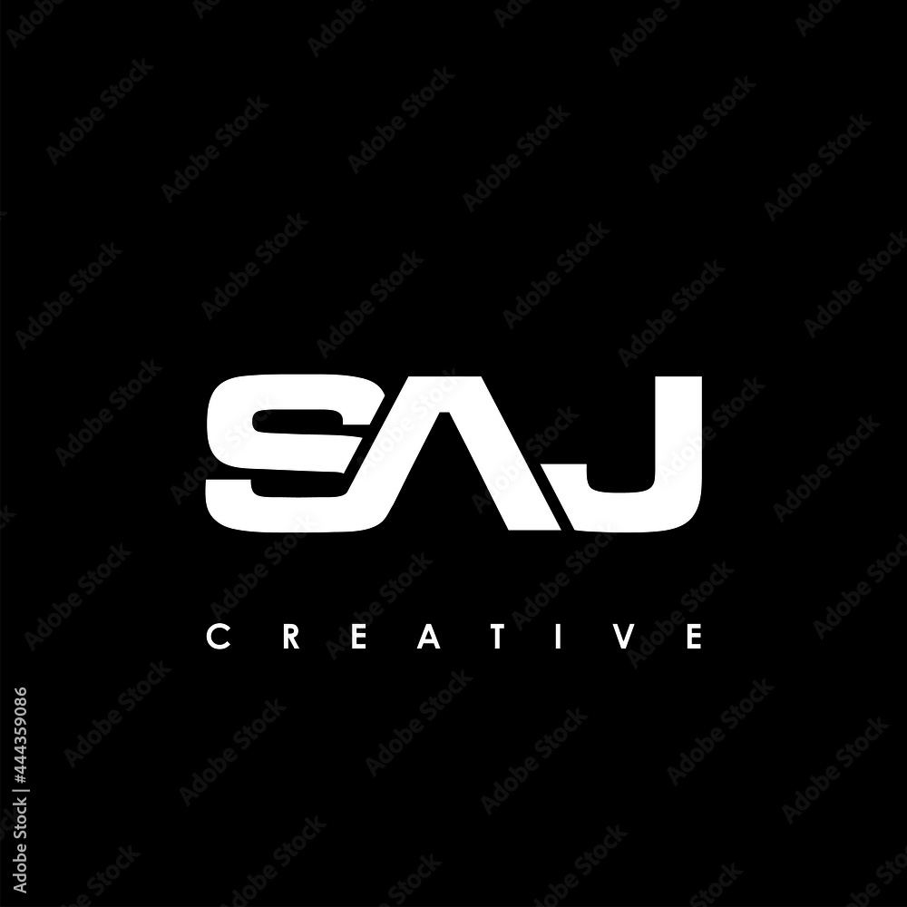 SAJ Letter Initial Logo Design Template Vector Illustration Stock ...