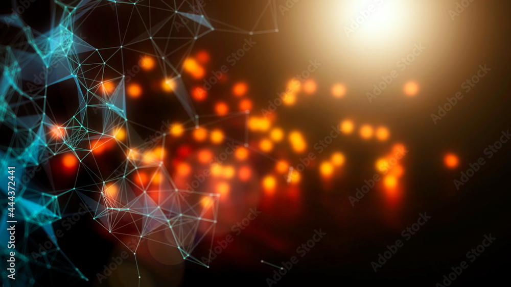 Technology network background. Modern technology network background ...