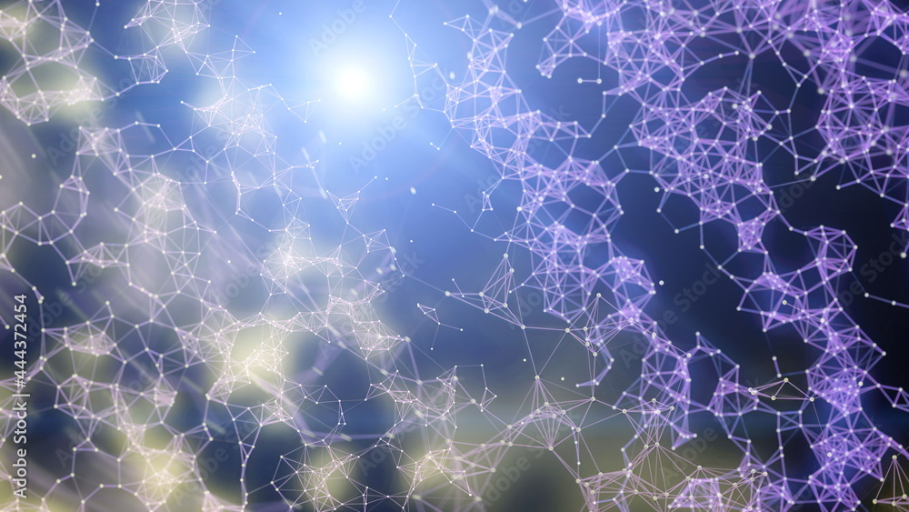 Technology network background. Modern technology network background ...