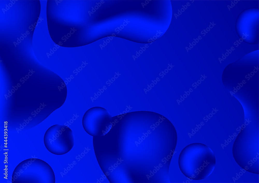 Abstract 3d liquid background for presentation design with modern ...