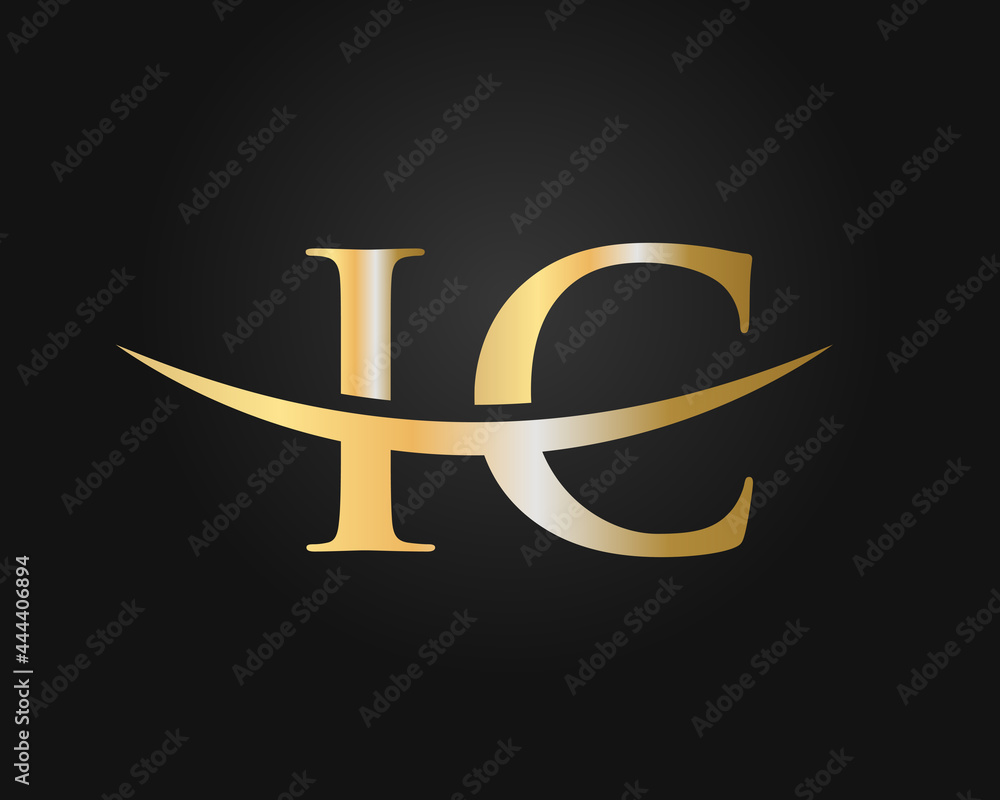 IC logo design. Initial IC letter logo design vector template Stock ...