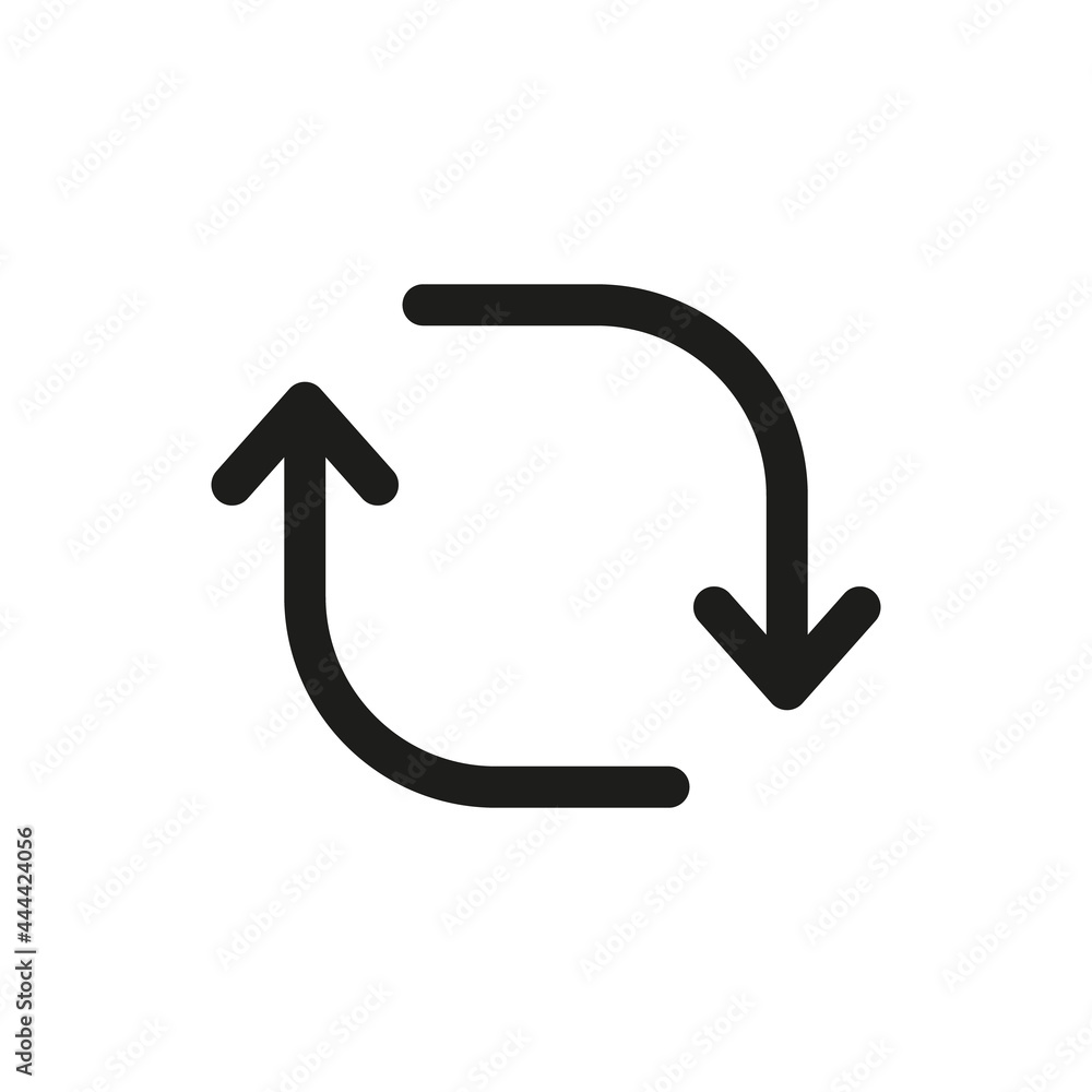 Repost icon in line style. Social media repost, retweet symbol. Stock ...
