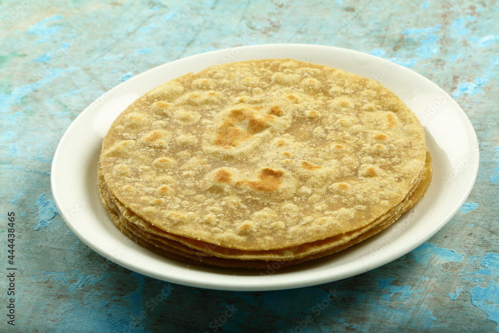 Chapati- The famous Indian flat bread made of what flour. Stock Photo ...