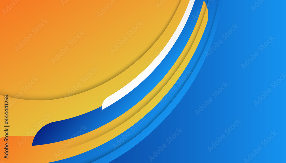 Blue wave background. Corporate or business blue cover design ...