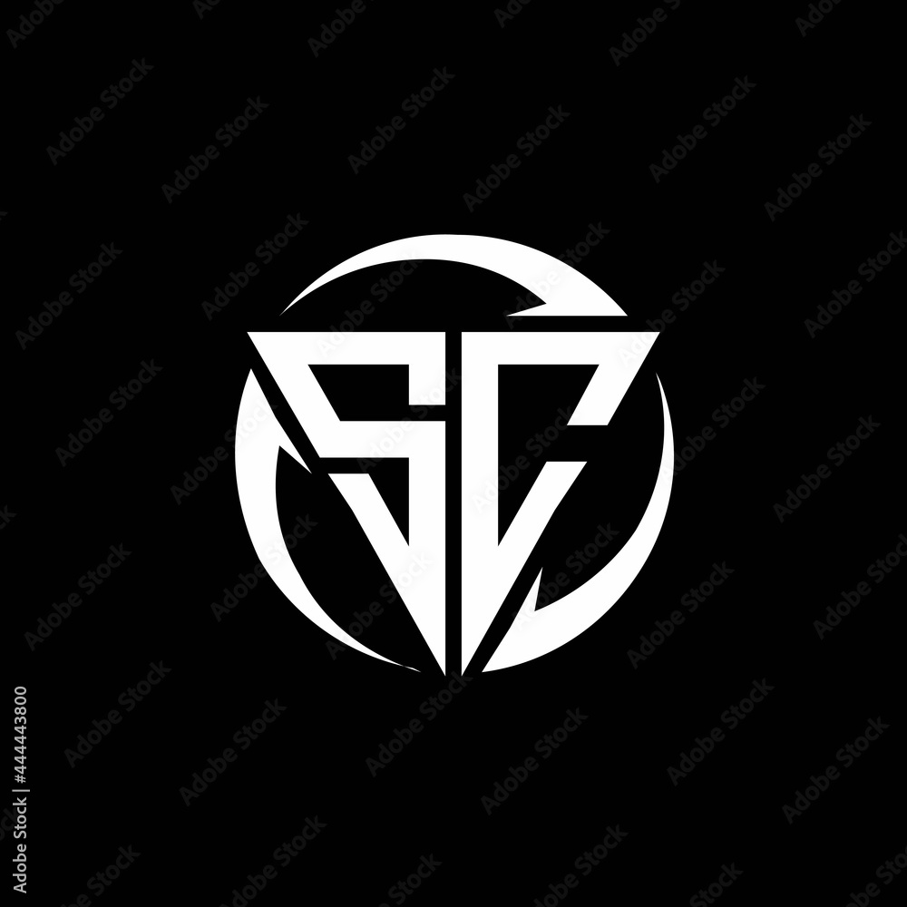 SC logo monogram design template Stock Vector | Adobe Stock