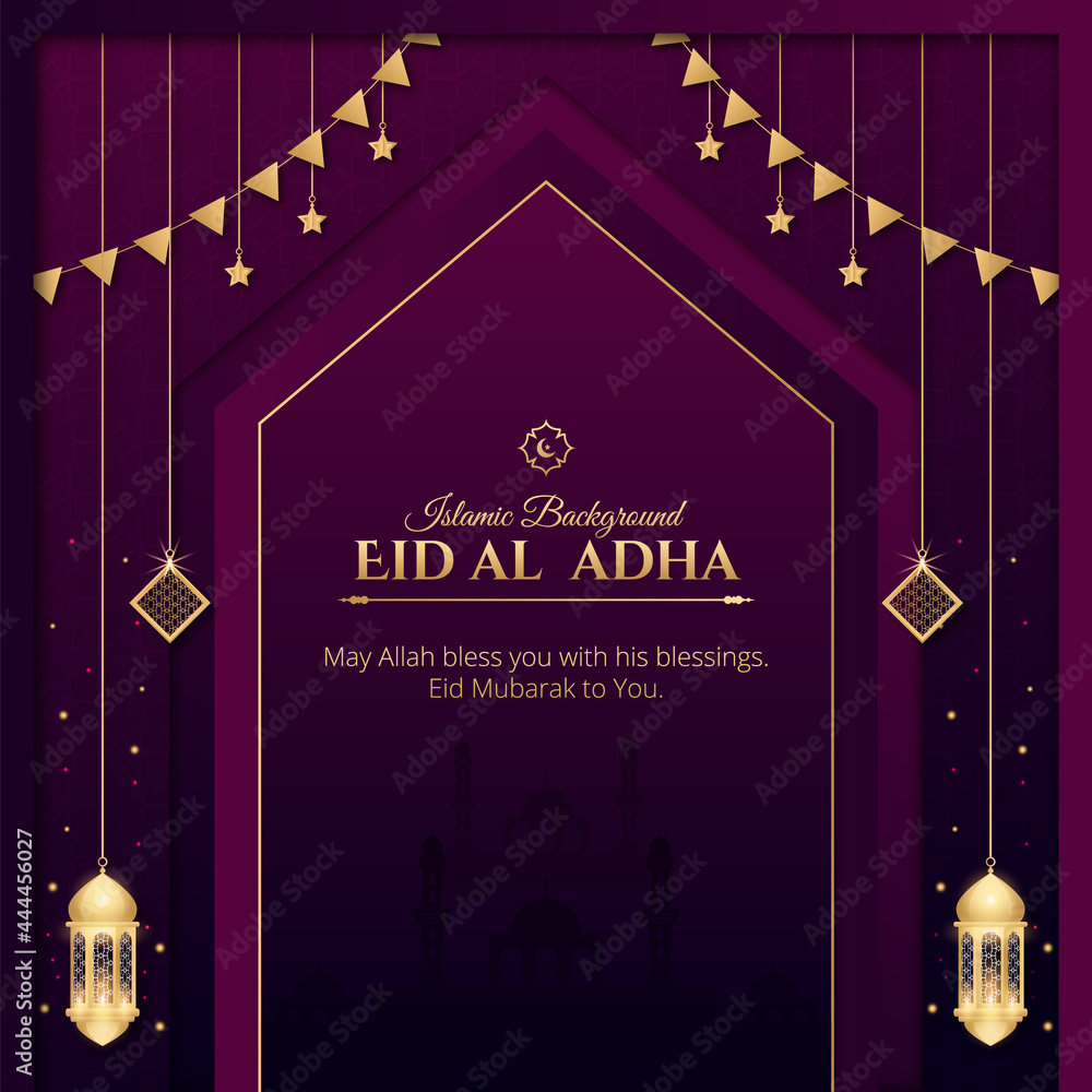 Eid al adha bakrid festival banner design Stock Vector | Adobe Stock