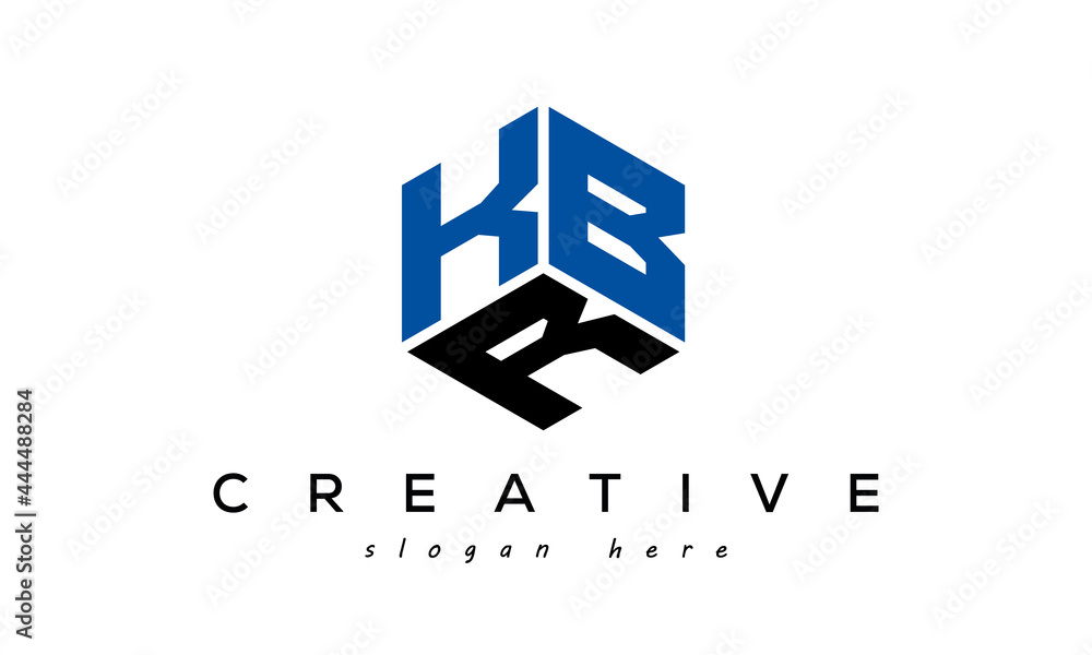 KBR triangle letter with circle logo Stock Vector | Adobe Stock