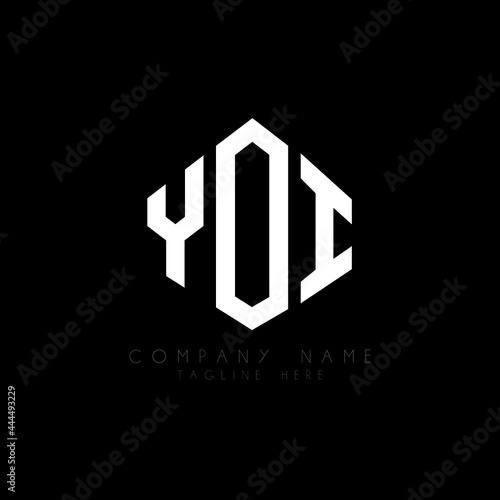 YOT letter logo design with polygon shape. YOT polygon logo monogram ...