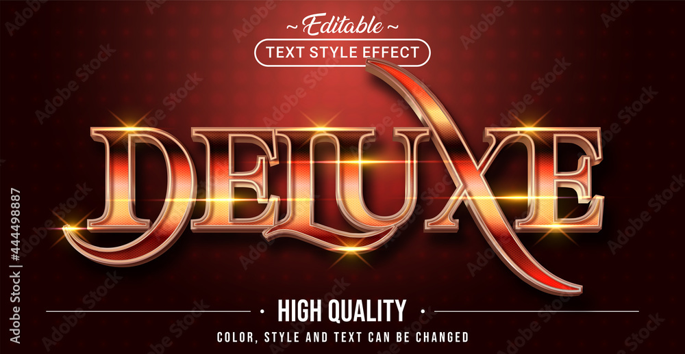 Photo & Art Print Editable text style effect - Deluxe text style theme ...
