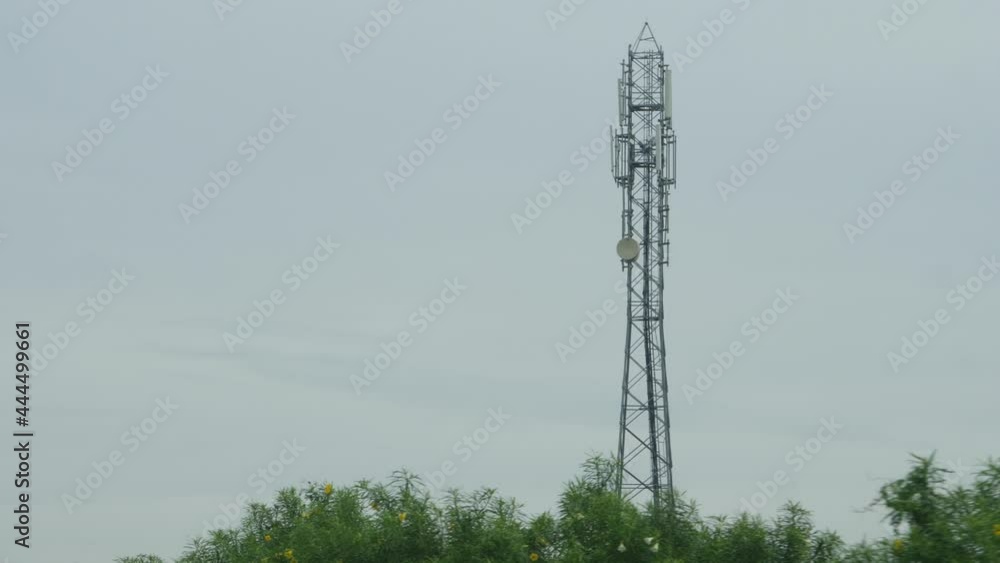 Footage of mobile signal tower Stock ビデオ | Adobe Stock