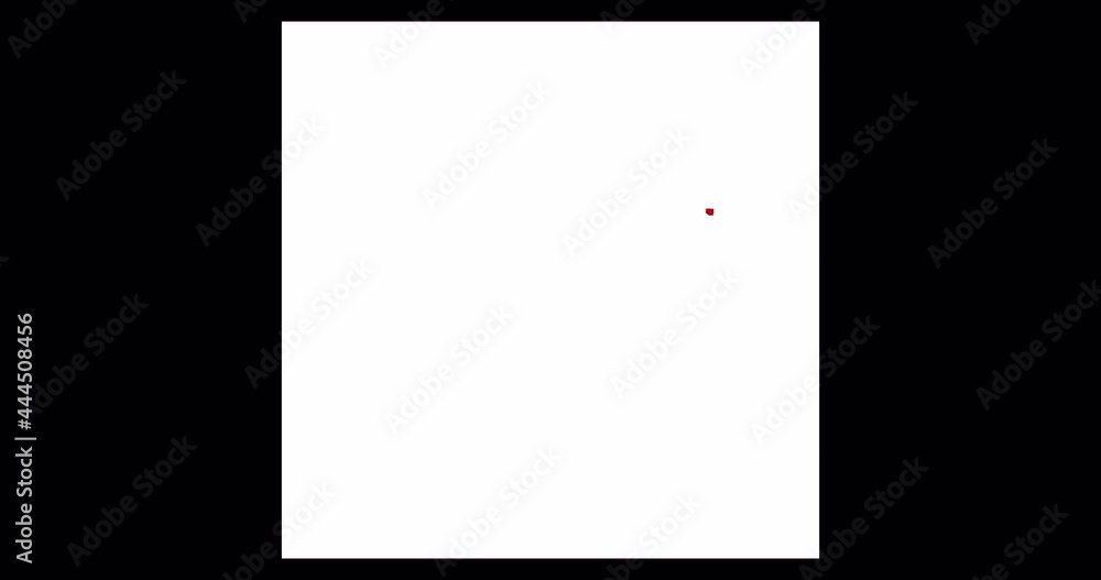 A set of animated round frames in the style of hand drawing. Red ...