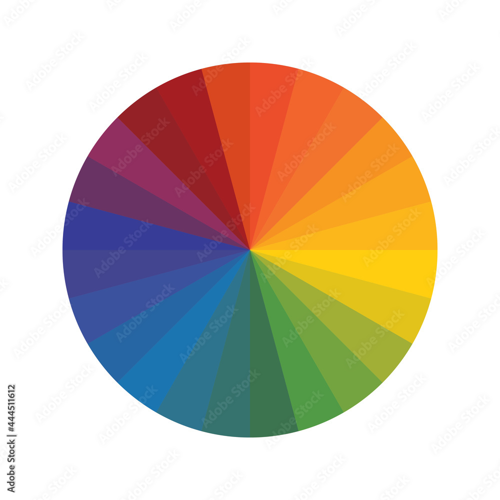 Color wheel pallet spectrum Different color circle Stock Vector | Adobe ...