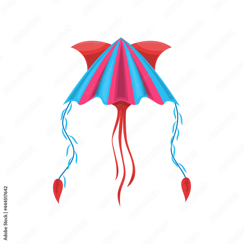 Cartoon kite, Uttarayan International Kites Festival symbol isolated ...
