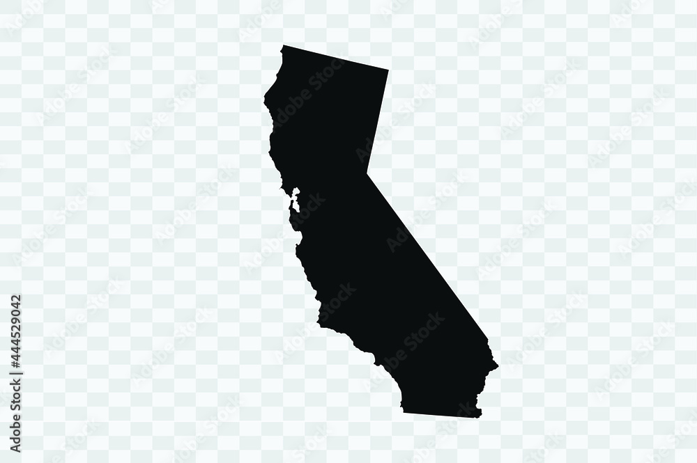 CALIFORNIA map Color on Backgound Png เวกเตอร์สต็อก | Adobe Stock