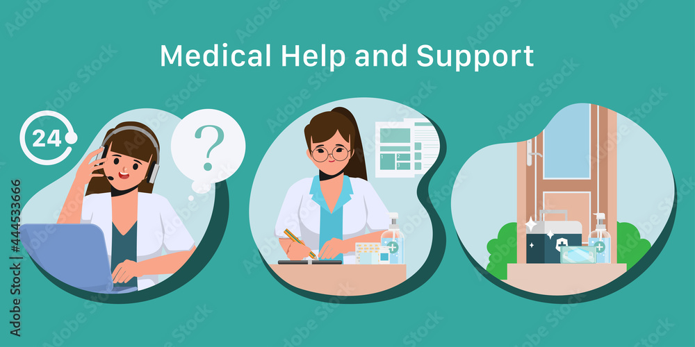 Pharmacy online call center step to Dispense medicine infographic ...