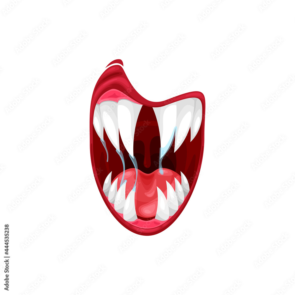 Cartoon Creepy Mouth