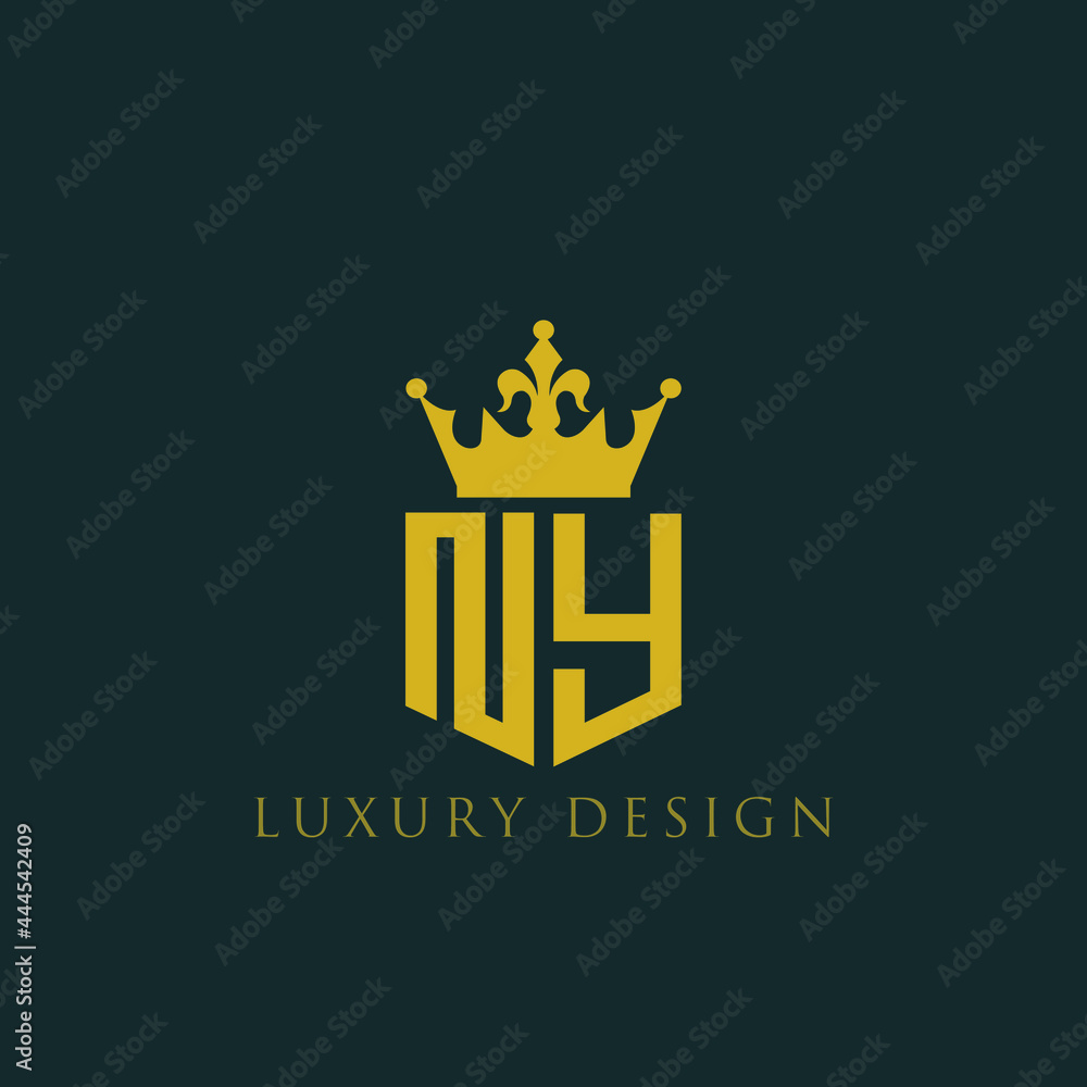 Vetor de NY logo,NY icon,NY vector,NY monogram,NY letter,NY minimalist ...