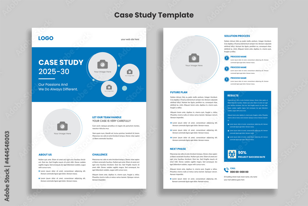Case Study Creative Template, Flyer Template, Double Side Flyer ...