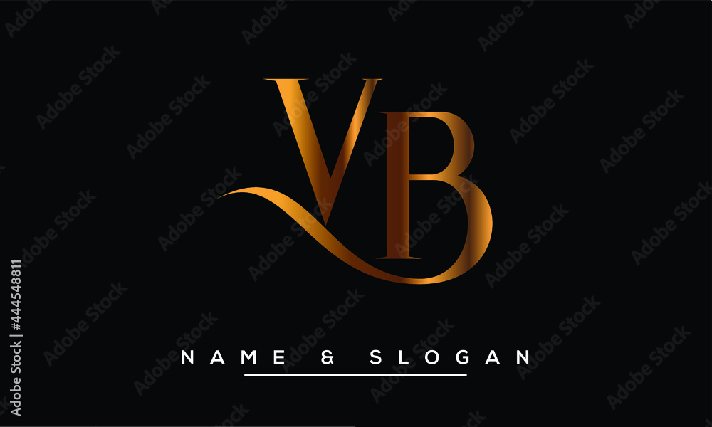 VB, BV, V, B Abstract Letters Logo Monogram Stock Vector | Adobe Stock