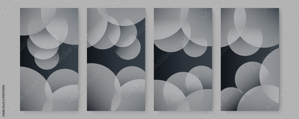 Minimal dark covers set. Future geometric design. Abstract 3d meshes ...