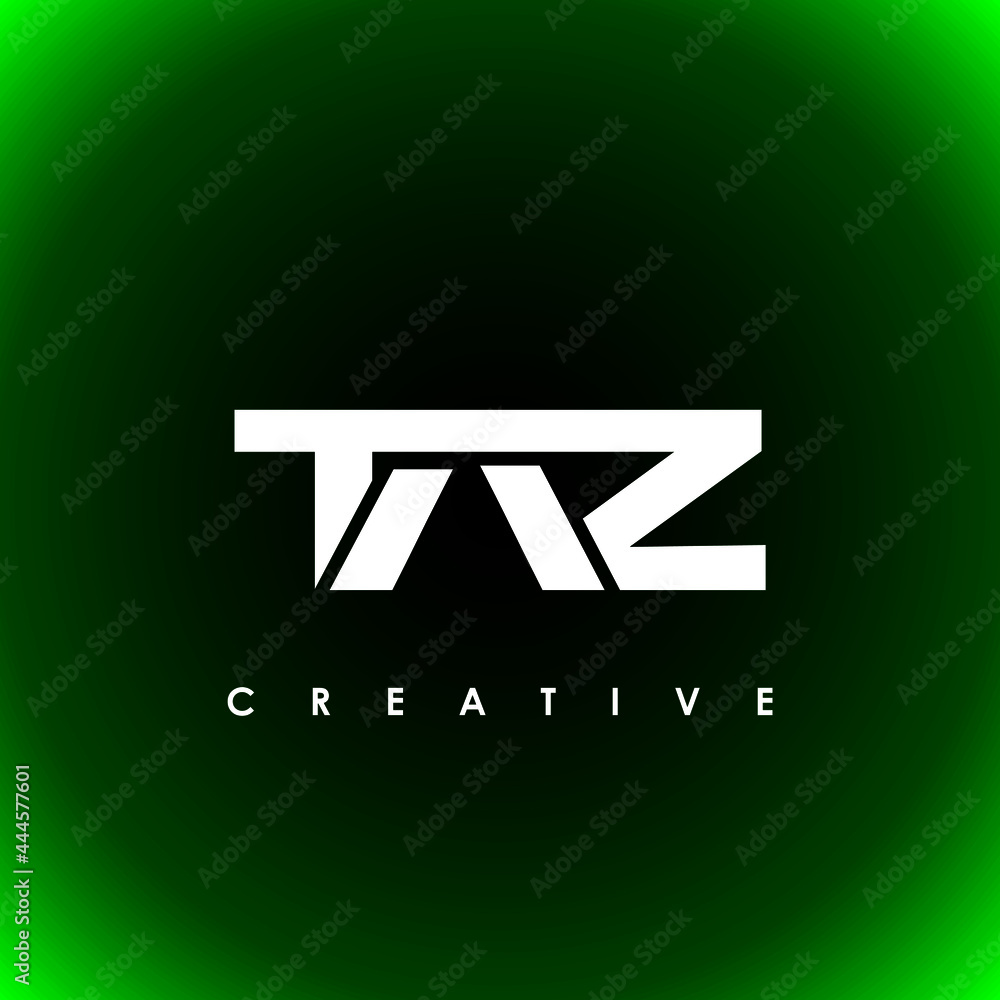 TAZ Letter Initial Logo Design Template Vector Illustration Stock ...