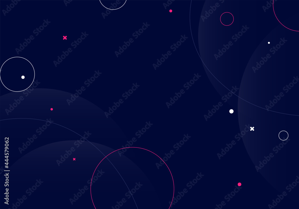 Abstract dark blue gradient circles background. Vector. Stock Vector ...