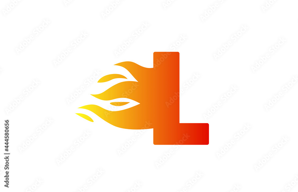 Letter L Flame Designs