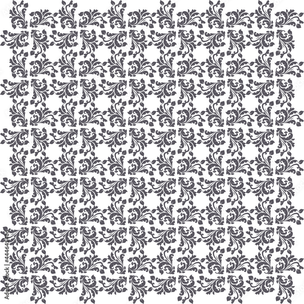 seamless damask pattern, on a transparent background, great for a wide ...